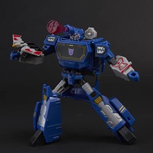 Transformers Bumblebee Cyberverse Adventures Toys Deluxe Class Soundwave Action Figure, Sound Blast Action Attack, 5-inch