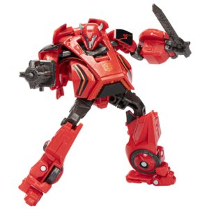 transformers toys studio series deluxe war for cybertron 05 gamer edition cliffjumper toy, 4.5-inch, action figure for boys and girls ages 8 and up