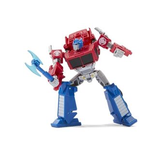 Transformers Toys EarthSpark Deluxe Class Optimus Prime Action Figure, 5-Inch, Robot Toys for Kids Ages 6 and Up