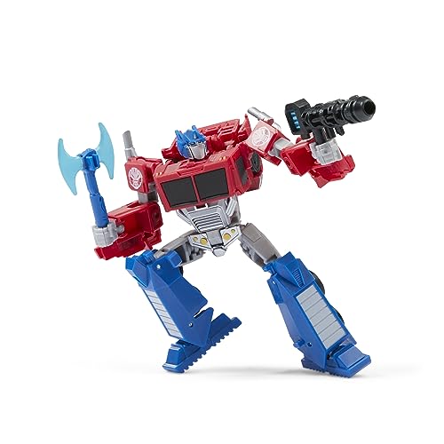 Transformers Toys EarthSpark Deluxe Class Optimus Prime Action Figure, 5-Inch, Robot Toys for Kids Ages 6 and Up