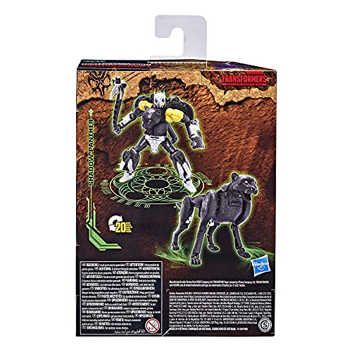 Transformers Toys Generations War for Cybertron: Kingdom Deluxe WFC-K31 Shadow Panther Action Figure - Kids Ages 8 and Up, 5.5-inch