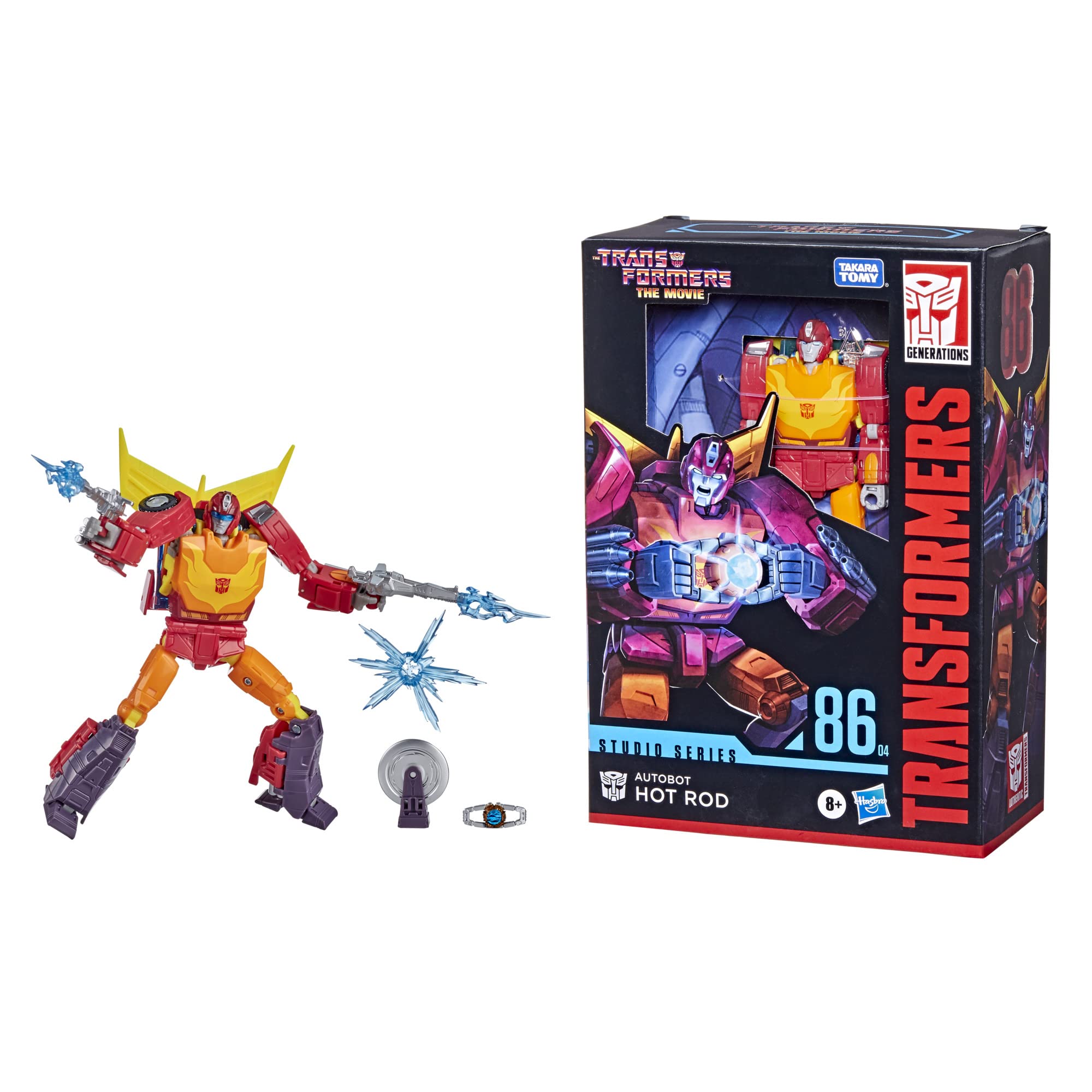 Transformers Studios Series Voyager Class 7 Inch Action Figure (2022 Wave 1) - Hot Rod (New Packaging)