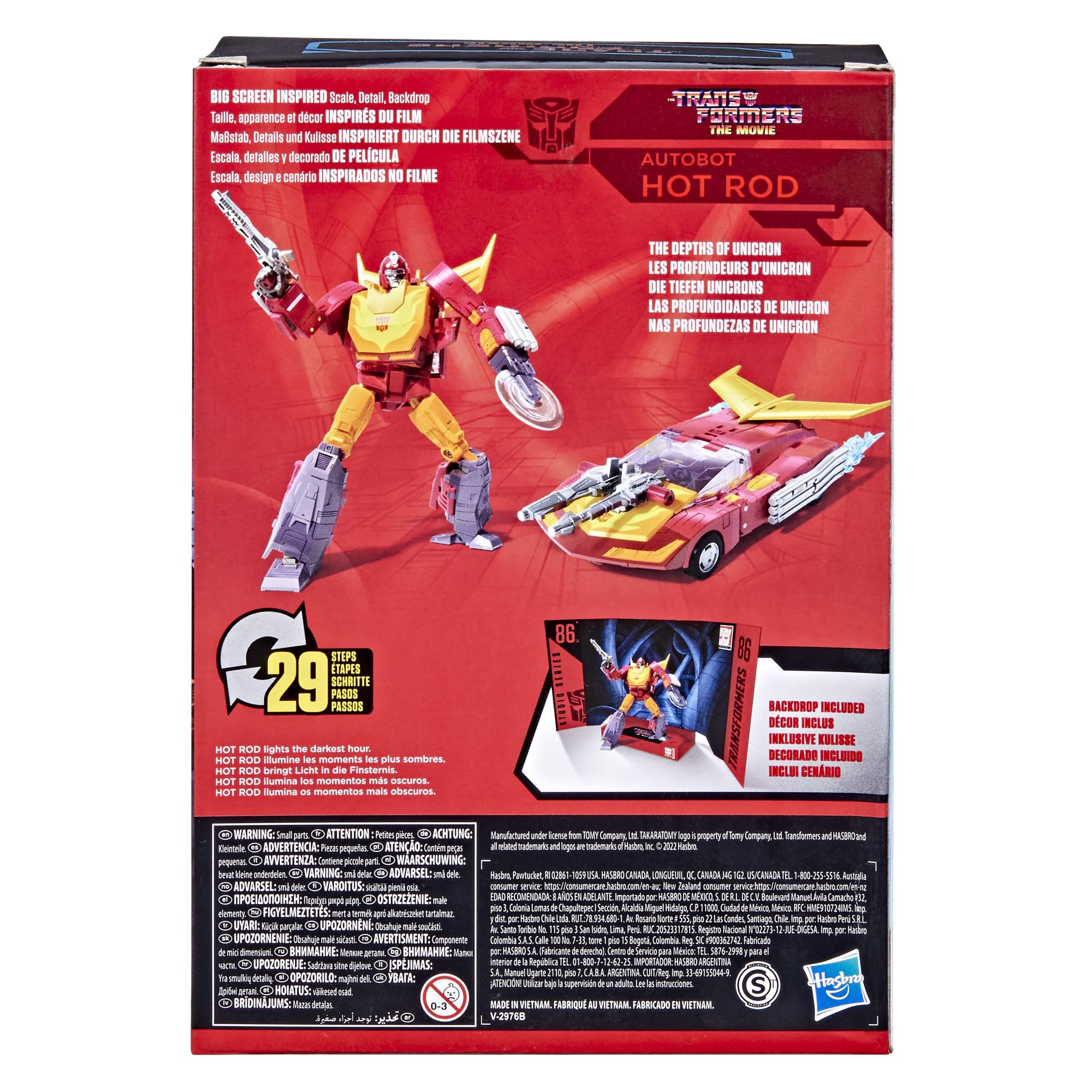 Transformers Studios Series Voyager Class 7 Inch Action Figure (2022 Wave 1) - Hot Rod (New Packaging)