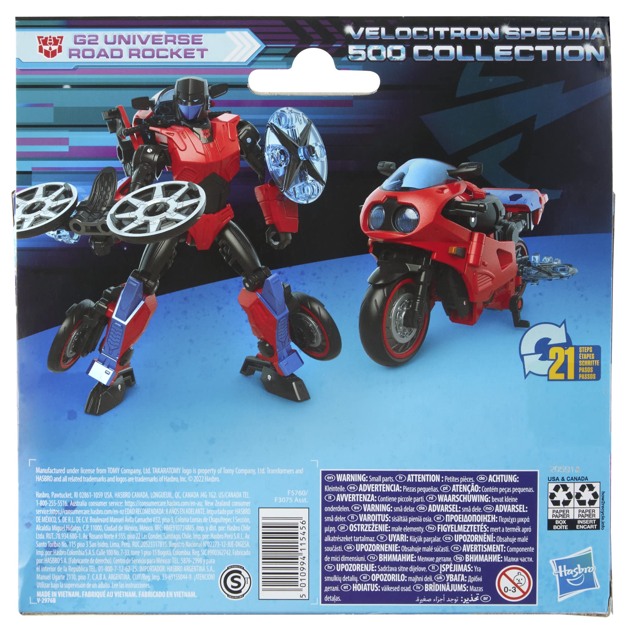 Transformers Legacy Velocitron 5 Inch Action Figure Deluxe Class Exclusive - Road Rocket