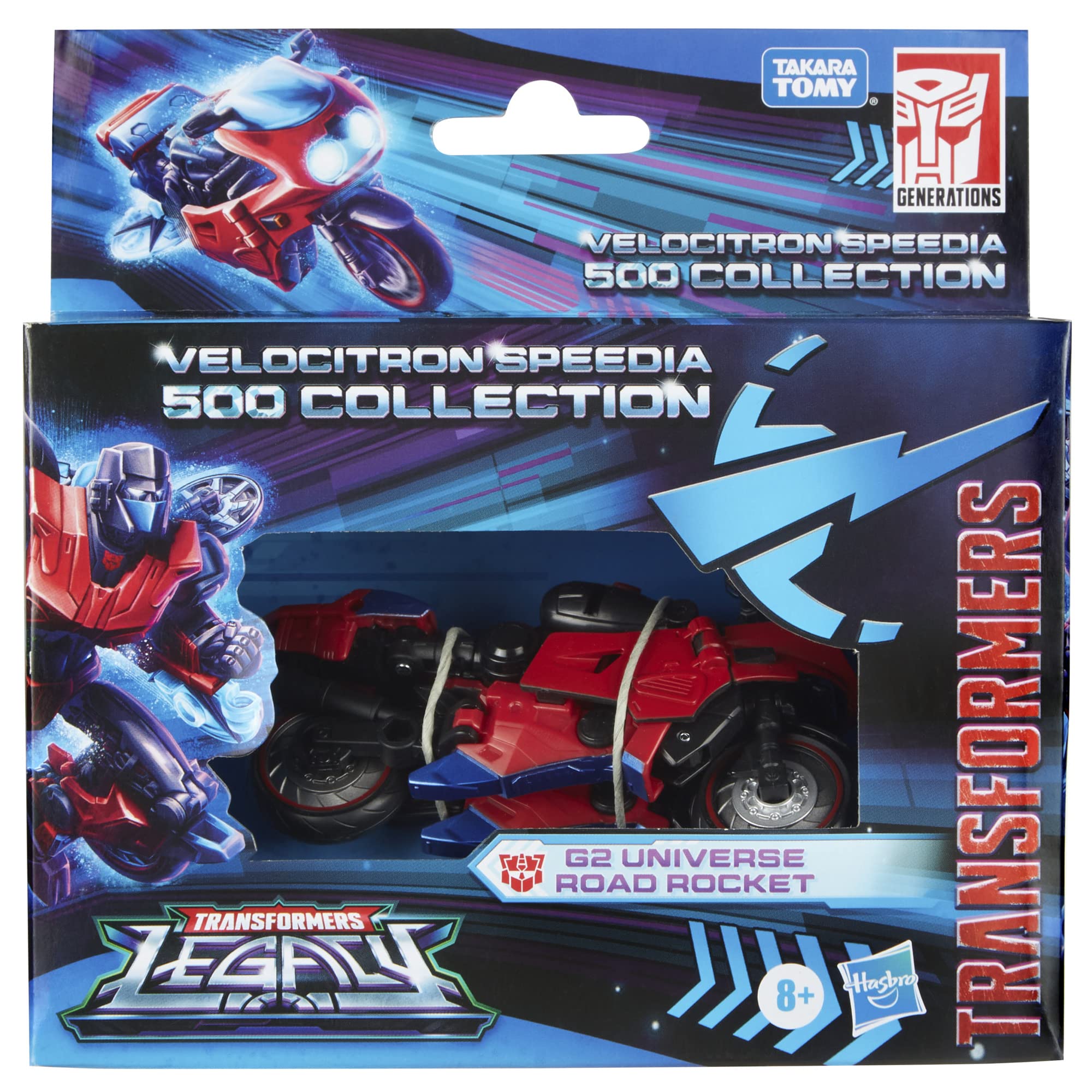 Transformers Legacy Velocitron 5 Inch Action Figure Deluxe Class Exclusive - Road Rocket