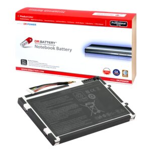 dr. battery pt6v8 laptop battery compatible with dell alienware m11x p18g m14xr1 m14xr2 m11xr3 m11xr2 p06t 8p6x6 t7yjr p06t001 p18g002 kr08p6x6 312-0984 p18g001 0t7yjr dkk25 [14.8v/4000mah/59wh]