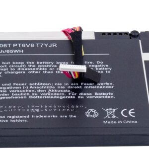 DR. BATTERY PT6V8 Laptop Battery Compatible with Dell Alienware M11x P18G M14xR1 M14xR2 M11xR3 M11xR2 P06T 8P6X6 T7YJR P06T001 P18G002 KR08P6X6 312-0984 P18G001 0T7YJR DKK25 [14.8V/4000mAh/59Wh]