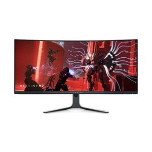 alienware aw3423dw 34.18-inch quantom dot-oled curved gaming monitor, 3440x1440 pixels at 175hz, lunar light (renewed)