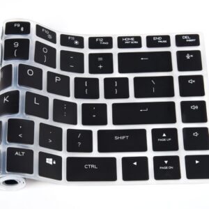 Keyboard Cover for Dell Alienware m15 R6 R7 R5 & Alienware m16 R1 R2, Alienware x15 R1 R2 & Alienware x17 R1 R2 & G16 7630 7620 Laptop, Alienware m16 R1 Keyboard Skin Protector - Black