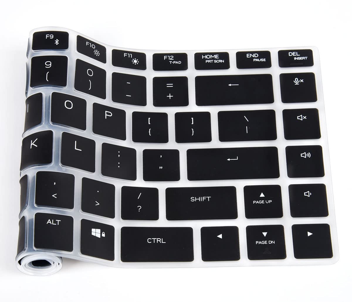 Keyboard Cover for Dell Alienware m15 R6 R7 R5 & Alienware m16 R1 R2, Alienware x15 R1 R2 & Alienware x17 R1 R2 & G16 7630 7620 Laptop, Alienware m16 R1 Keyboard Skin Protector - Black