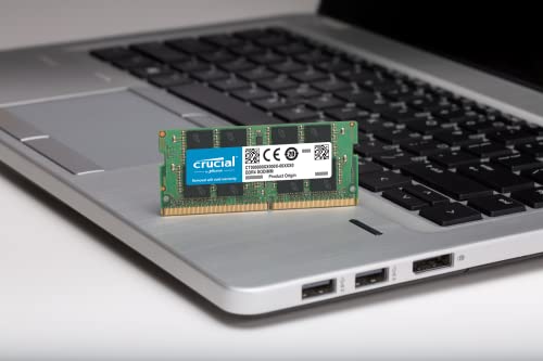 Crucial RAM 32GB Kit (2x16GB) DDR4 3200MHz CL22 (or 2933MHz or 2666MHz) Laptop Memory CT2K16G4SFRA32A