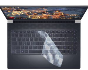 tpu keyboard cover skin compatible for 2022 dell alienware x14 r1 gaming laptop 14 inch, alienware x14 r1 r2 gaming laptop keybpard skin accessories (clear)