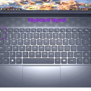 TPU Keyboard Cover Skin Compatible for 2022 Dell Alienware x14 R1 Gaming Laptop 14 inch, Alienware x14 R1 R2 Gaming Laptop Keybpard Skin Accessories (Clear)