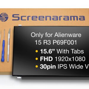 SCREENARAMA New Screen Replacement for Dell Alienware 15 R3 P69F001, FHD 1920x1080, Matte, LCD LED Display with Tools