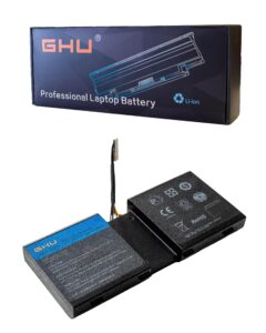 ghu new 2f8k3 laptop battery compatible with dell alienware 17 17x m17x-r5 18 18x m18x-r series 02f8k3 kj2px 0kj2px g33tt 0g33tt 14.8v 86wh,12 months warranty