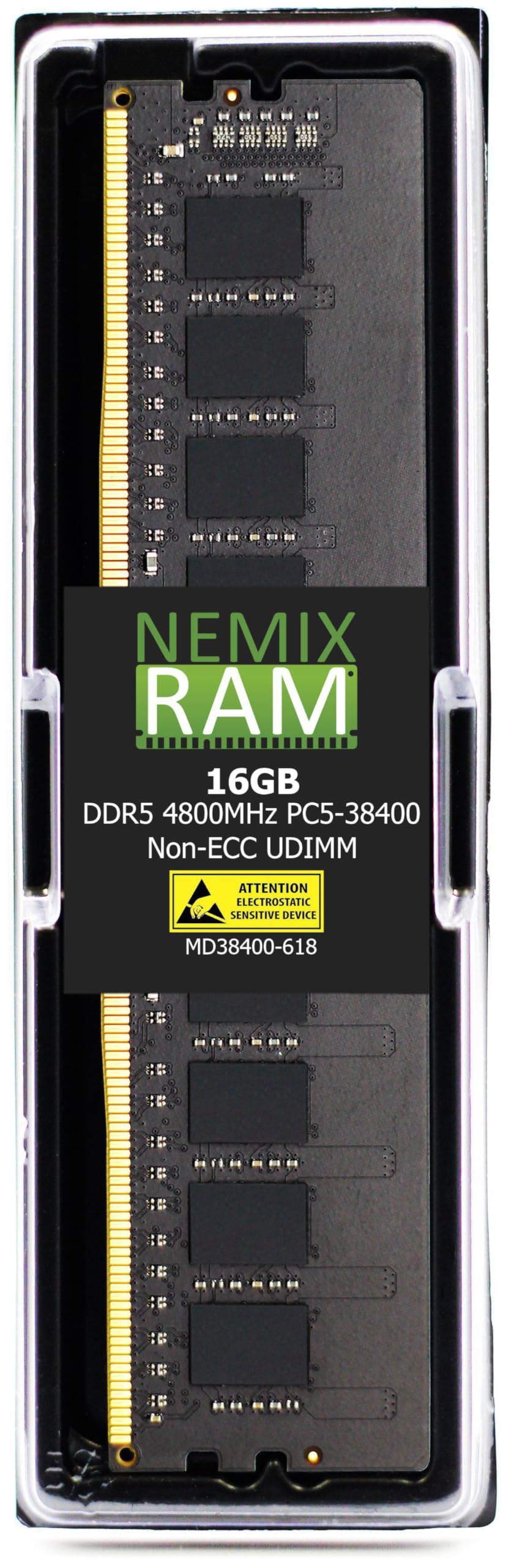 NEMIX RAM DDR5 4800MHZ PC5-38400 16GB 1Rx8 UDIMM Dell SNPK7G24C/16G AB883074 Memory Alienware Aurora R13 R15 Optiplex 7000 7010 XE4 Precision Workstation 3660 3660XE XPS 8950 Compatible