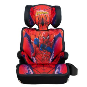 kidsembrace marvel spider-man high back booster car seat, spider-man suit red