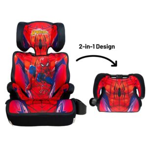 KidsEmbrace Marvel Spider-Man High Back Booster Car Seat, Spider-Man Suit Red