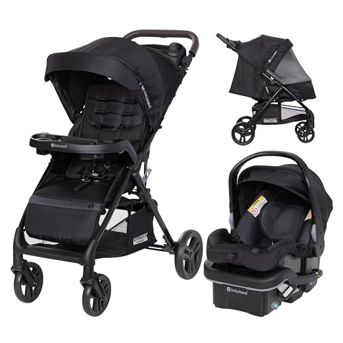 Baby Trend Passport Carriage Travel System DLX (with Ez-Lift Plus), Uptown Black