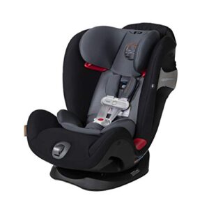 cybex gold eternis s all in 1 convertible toddler baby infant rear or forward facing car seat with sensorsafe, pepper black , 25.3x20x25.5 inch (pack of 1)