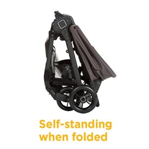 Safety 1st Smooth Ride Travel System Stroller and Car Seat OnBoard 35 LT - Efficient Infant Car Seat Stroller and Infant Car Seat and Stroller Combo, Black Cherry