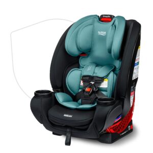 britax one4life convertible car seat, 10 years of use from 5 to 120 pounds, converts from rear-facing infant car seat to forward-facing booster seat, machine-washable fabric, jade onyx