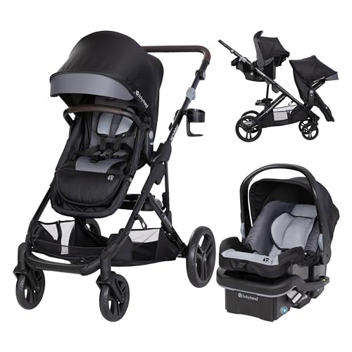 Baby Trend Morph Single to Double Modular Travel System, Black