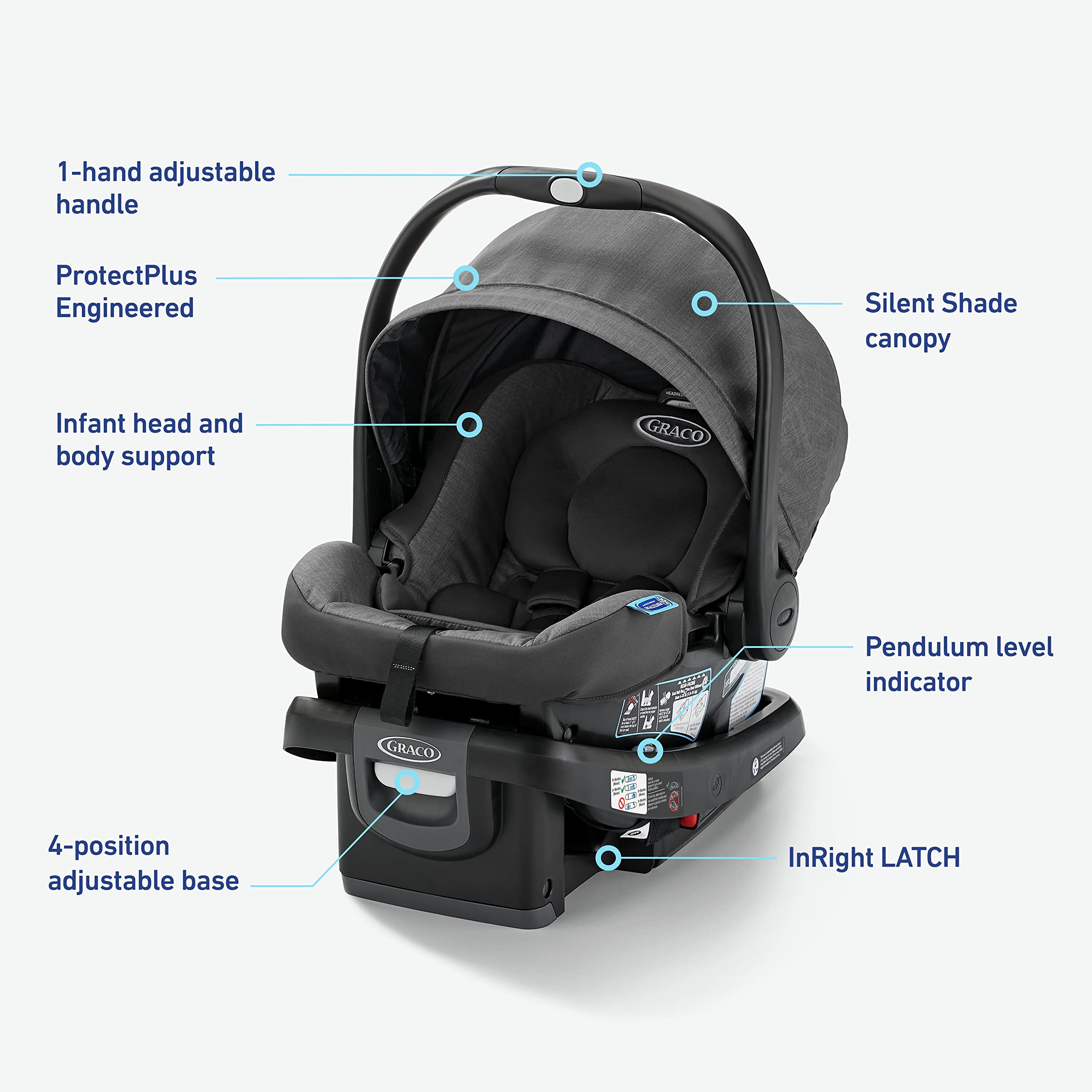 Graco SnugRide 35 DLX Infant Car Seat ft. Load Leg Technology