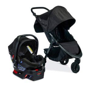 britax b-free & b-safe gen2 flexfit travel system, midnight