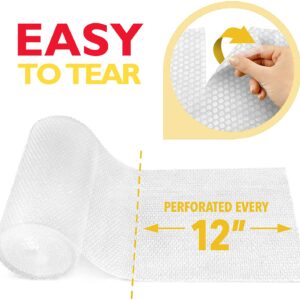 PackageZoom 1 Pack 12 inch x 20 ft. Bubble Cushioning Wrap Shipping Packing Moving Supplies Perforated Every 12” Bubble Cushioning Wrap for Packing and Moving Boxes Bubble Packing Wrap for Moving