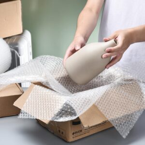 Bubble Cushioning Wrap Roll, Sumono 12 Inch x 72 Feet Total [2 Rolls of 36 Feet] Bubble Roll Perforated 12 Inch Included 20 Fragile Sticker Label