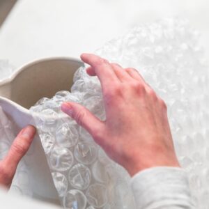 Duck Max Strength Bubble Cushioning Wrap for Moving & Shipping, 60 FT Large Bubble Packing Wrap, Heavy Duty Protection for Mailing & Packaging Boxes, Clear Bubble Roll Supplies Perforated Every 12 IN