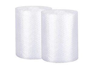 packbabol bubble cushioning wrap rolls 2-pack, 12 inch x 72 feet 3/16" air bubble, bubble moving wrap for packing, moving supplies, small business