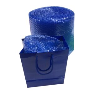 Uboxes 30-Feet Roll Blue Bubble Small 3/16" Wrap x 12" Wide (BUBBSMA30BLU)