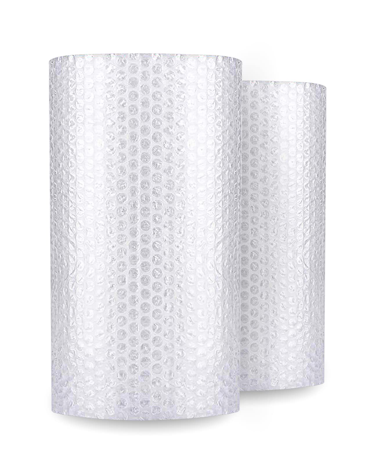 enKo (2 Pack) 12 inch x 72 feet Bubble Cushioning Wrap Roll Perforated 20 Fragile Sticker Labels for Moving Shipping Packing Boxes Supplies