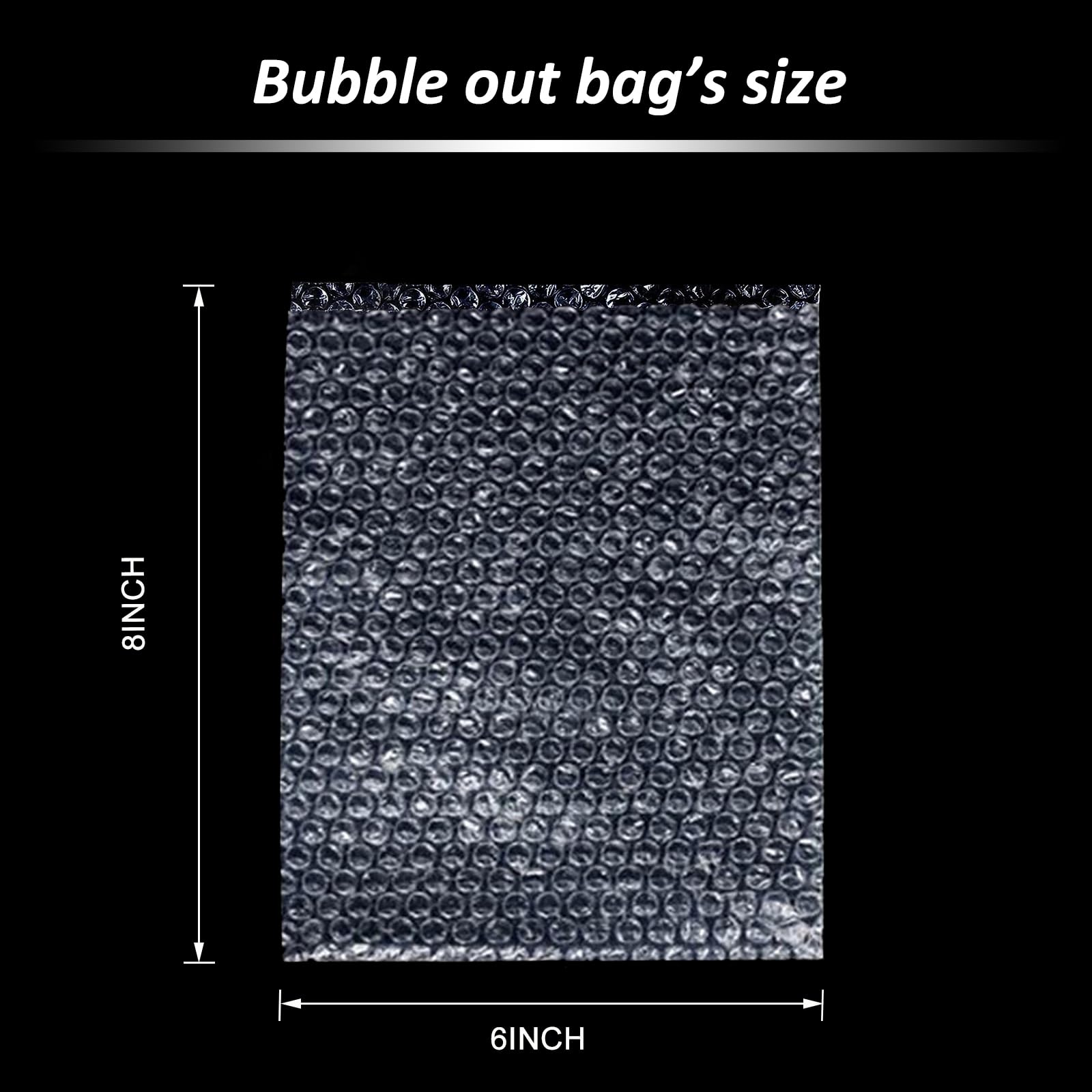 50 Pcs Bubble Pouch Wraps, 6''x8'' Clear Bubble Out Bags for Packing, Double Walled Cushioning Bags for Shipping, Storage and Moving