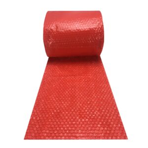 uboxes, red bubble small 3/16" wrap x 12" wide (120-feet)