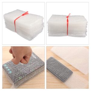 AKOLAFE 100PCS Bubble Out Bags & Pouches 6x10inch Bubble Double Walled Wrap Pouches Bubble Cushioning Wrap Pouch Bags for Shipping Storage & Moving Packing Cushioning Supplies for Dishes Glass Plates