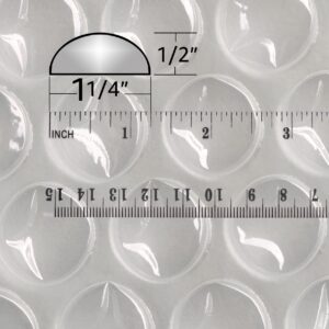 Uboxes Bubble Cushioning Wrap 12"x65' Large Bubbles 1/2" Perforated Every 12", clear