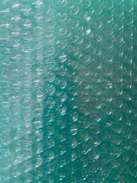 Bubblefast! 1 Roll of 150' x 12" Small (3/16") Green Bubble Cushioning Wrap made from Recycled Materials 150 sq ft total