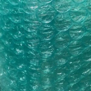 Bubblefast! 1 Roll of 62.5' x 12" Large (1/2") Green Bubble Cushioning Wrap made from Recycled Materials 62.5 sq ft total