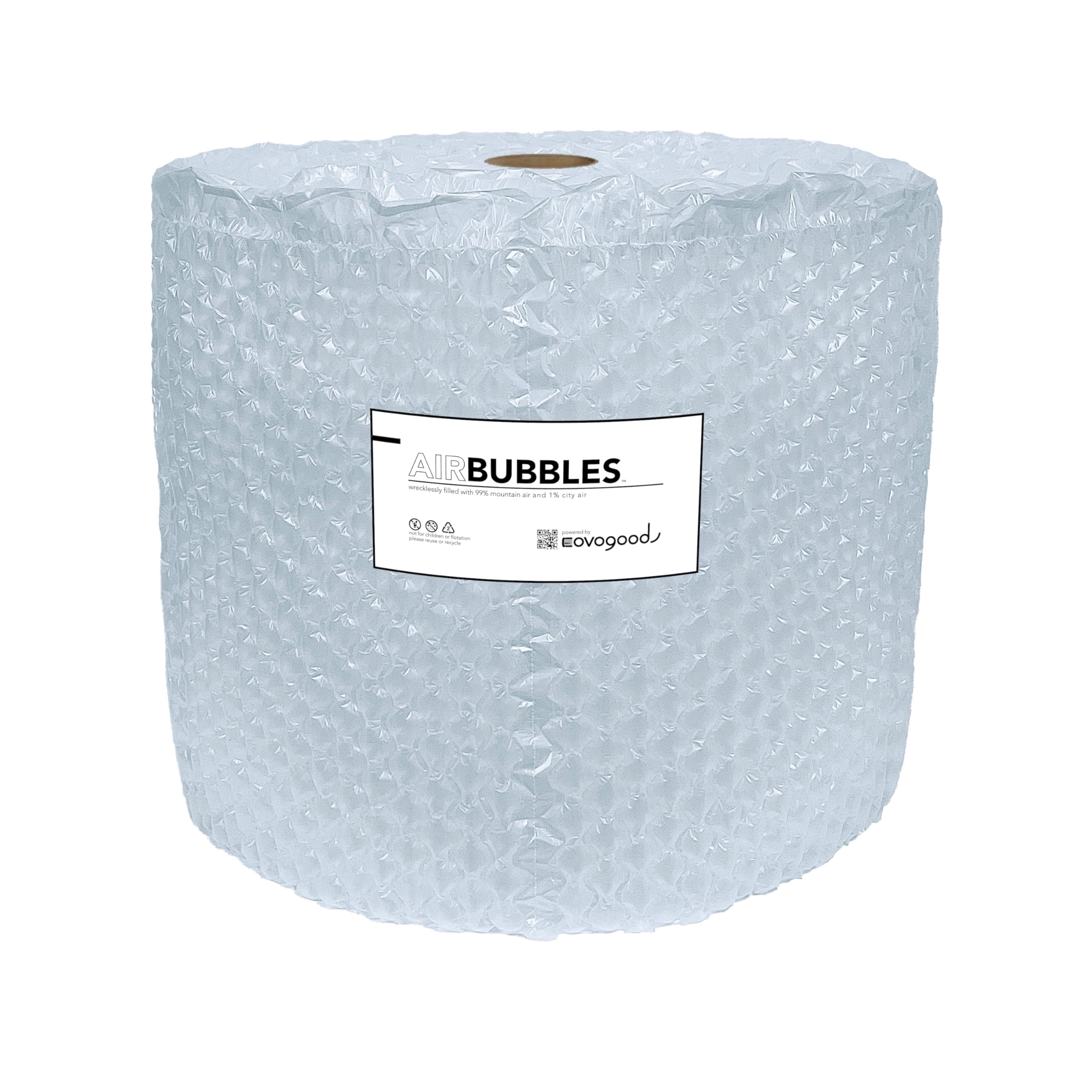 AirBubbles™ 100 Sq Ft Premium Prefilled Air Bubble Sheets for Package Shipping | 1 Roll, 2.1 Cu Ft, 16 Gal, 12x16-In Ea | Better than Packing Peanuts Foam Paper | Cushion Wrap Protection by Covogoods