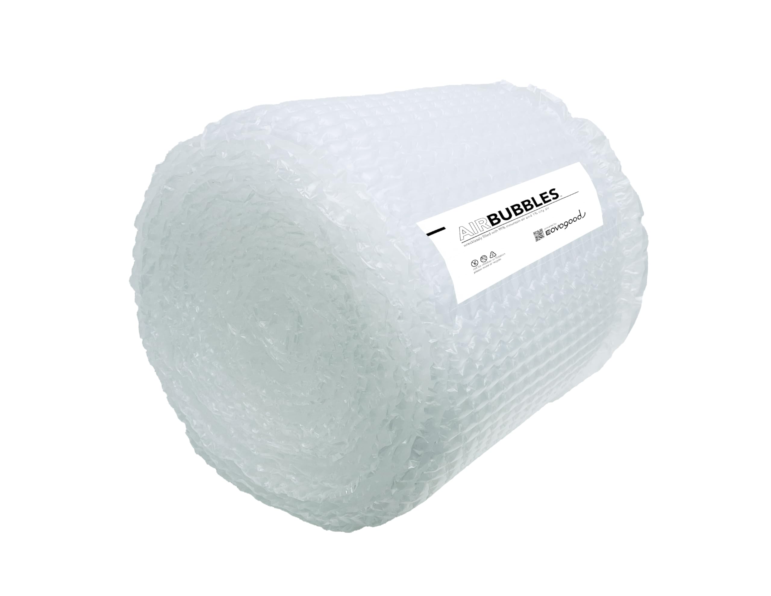 AirBubbles™ 100 Sq Ft Premium Prefilled Air Bubble Sheets for Package Shipping | 1 Roll, 2.1 Cu Ft, 16 Gal, 12x16-In Ea | Better than Packing Peanuts Foam Paper | Cushion Wrap Protection by Covogoods