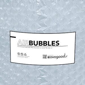 AirBubbles™ 100 Sq Ft Premium Prefilled Air Bubble Sheets for Package Shipping | 1 Roll, 2.1 Cu Ft, 16 Gal, 12x16-In Ea | Better than Packing Peanuts Foam Paper | Cushion Wrap Protection by Covogoods