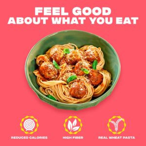 CARBE DIEM! Spaghetti | 3x 12oz Bags | Lower Net Carb Pasta with a Traditional Flavor & Texture | Pasta Re-Imagined for Healthy Lifestyles | Spaghetti Pasta | Spaghetti Noodles | Lower Calorie Pasta