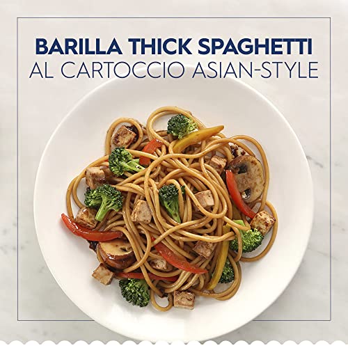 Barilla Thick Spaghetti Pasta, 16 oz. Box (Pack of 20) - Non-GMO Pasta Made with Durum Wheat Semolina - Kosher Certified Pasta