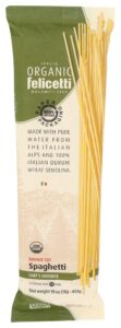 felicetti organic spaghetti pasta, non gmo, kosher, 16.01 ounces (pack of 12)