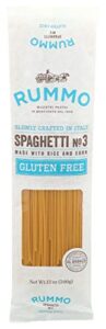 rummo italian pasta gf spaghetti no.3 - always al dente, certified gluten-free, made in italy (12oz package), 12 ounce