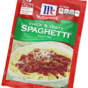 McCormick Spaghetti, Thick & Zesty, 1.37 Ounce (3 Pack)