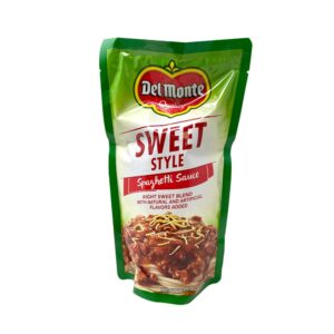 del monte spaghetti sauce sweet style with herbs & spicies, 35.3 oz bag